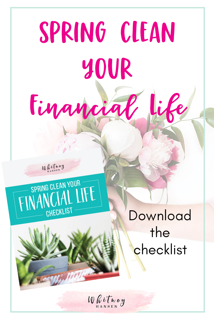 Spring Clean Your Financial Life- Free Checklist - Whitney Hansen ...