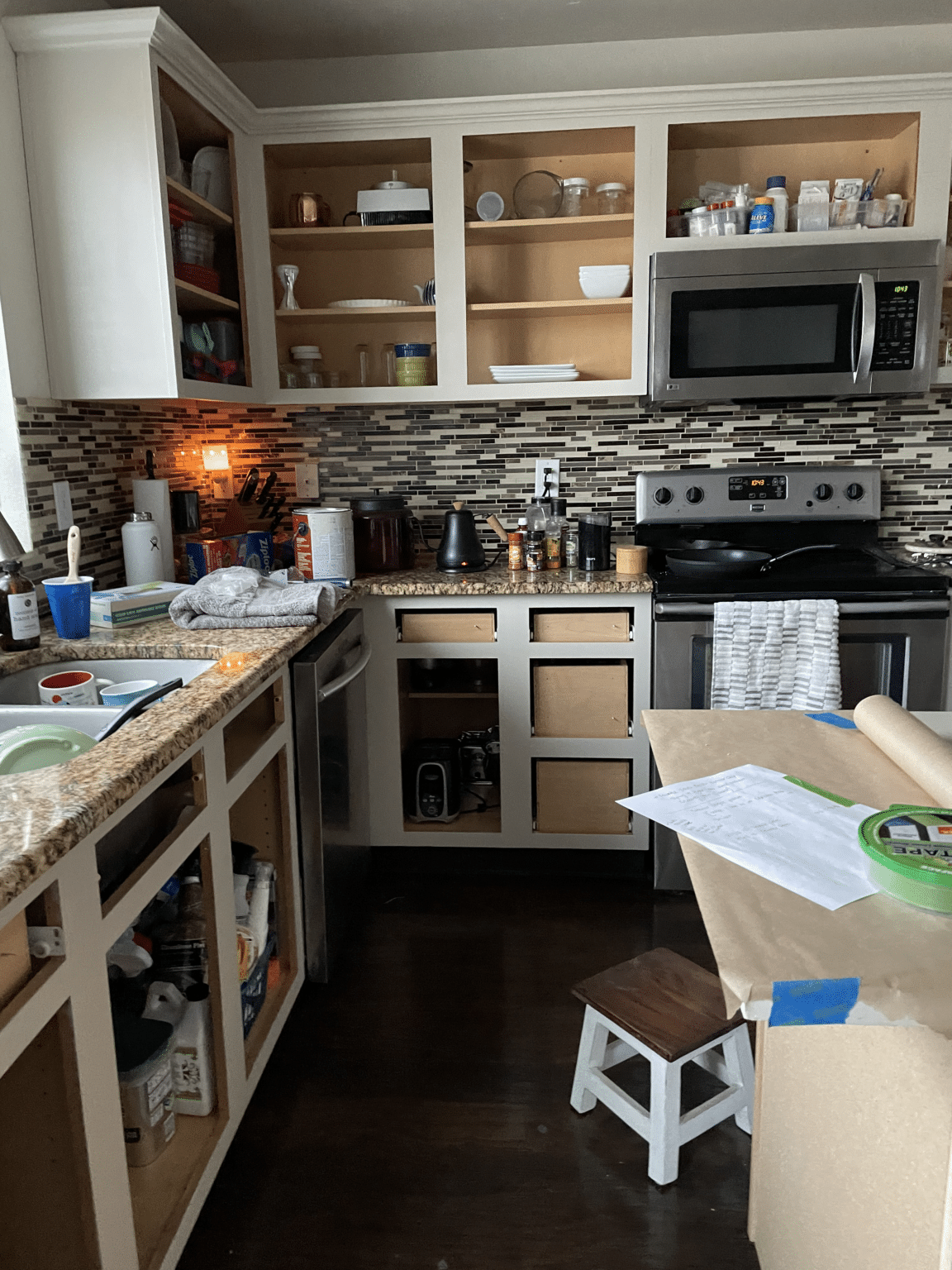 How to paint your kitchen cabinets without sanding - Whitney Hansen ...